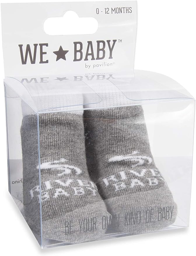"River Baby" infant Bootie socks – Laugh Out Loud Expressions