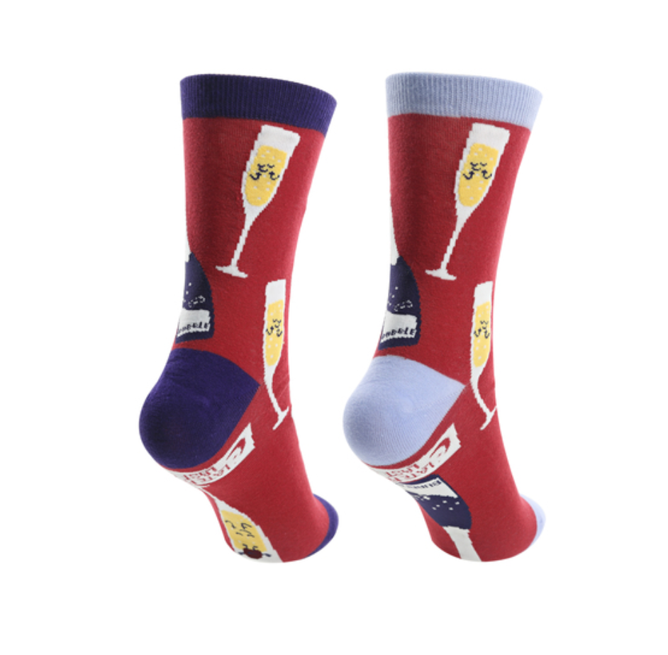 Late Night/ Last Call SOCKS: Prosecco – Laugh Out Loud Expressions